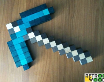Items similar to Minecraft Diamond Gem, Stick, and Tool or Weapon of ...