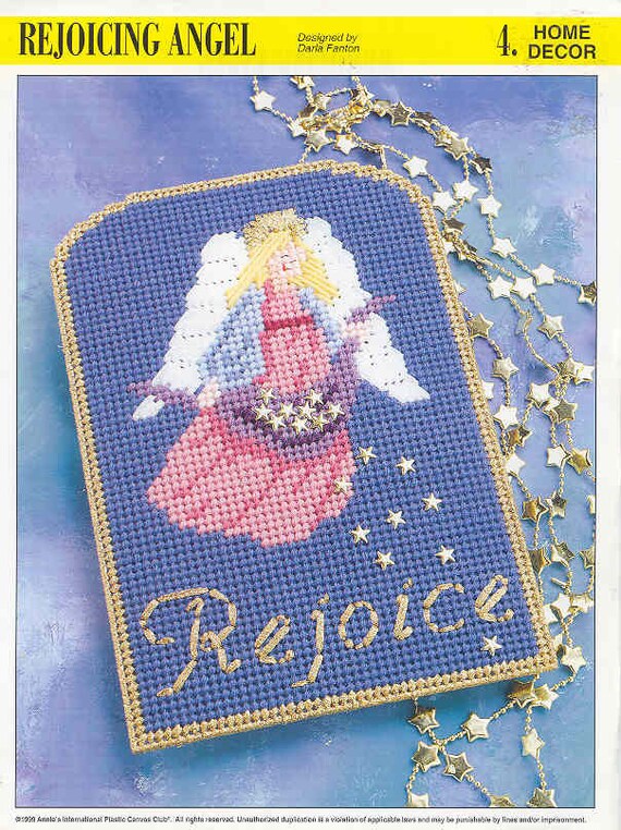 Rejoicing Angel plastic canvas pattern Annie's