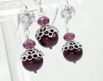 Purple jewelry | Etsy