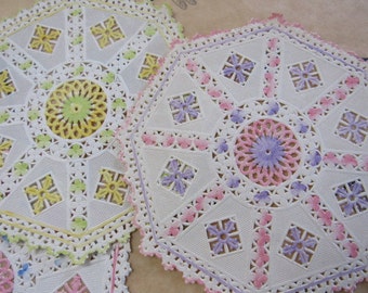 Colored doilies | Etsy