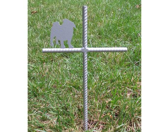 Cross garden stake | Etsy