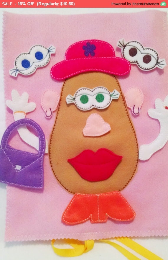 SALE Mrs Potato head felt mat game by itsthesmallthings on Etsy
