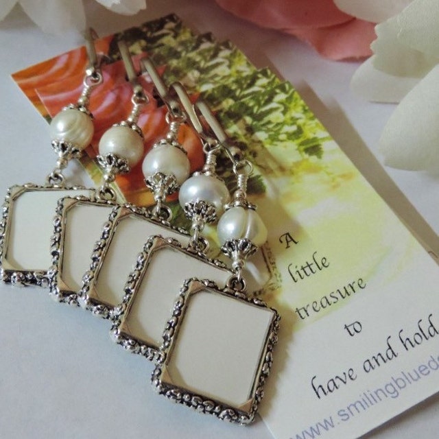 Memorial photo charms & pins for wedding by SmilingBlueDog on Etsy