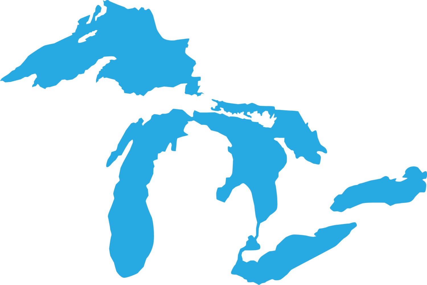 Great Lakes Vinyl Decal Car Window Wall