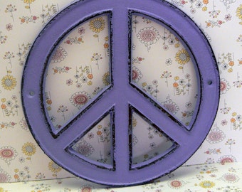Purple peace sign | Etsy