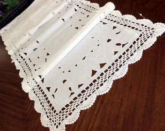 Vintage Linens Crochet Doilies and Antique by VintageKeepsakes