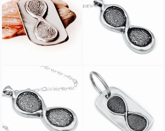 Fingerprint necklace | Etsy