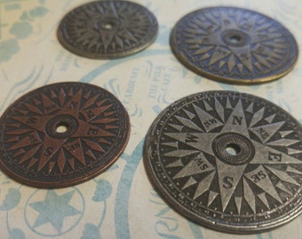 Compass pendant | Etsy