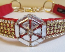 Unique jeweled dog collars related items | Etsy