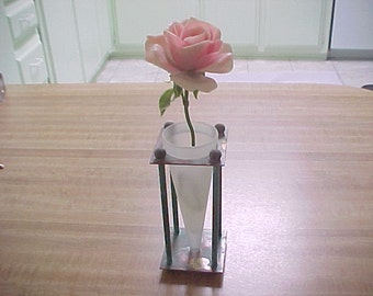 Metal cone vase | Etsy