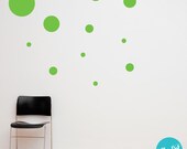 Polka Dot Wall Stickers by PolkaDotWallStickers on Etsy