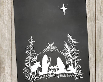 Printable nativity | Etsy