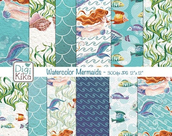 Mermaid paper | Etsy