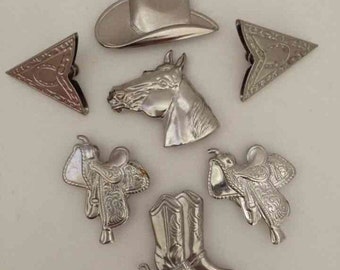 Western collar tips | Etsy