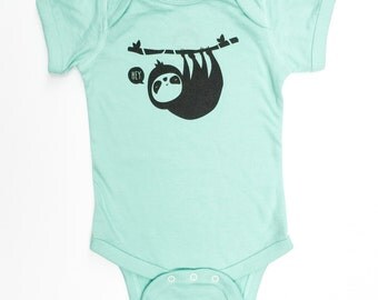 Unique sloth clothing related items | Etsy