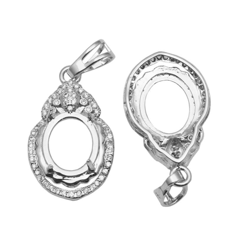 Sterling Silver Casting Setting for faceted 9x11mm Oval Cut