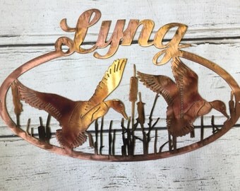 Metal wildlife sign | Etsy