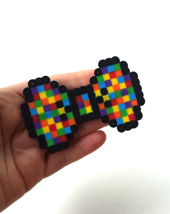8 Bit Hair Bow 8 Bit Bow Tie 8 Bit Bow Pixel Bow Pixel