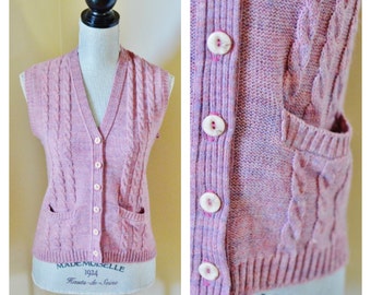 Dusty rose vest | Etsy