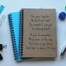 Custom Text Journal 5 x 7 journal by JournalingJane on Etsy