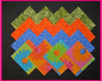 Crazy daisy quilt | Etsy