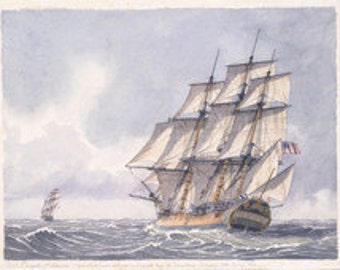 Uss constitution art | Etsy