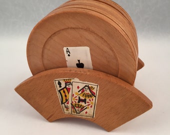 Playing card coaster | Etsy