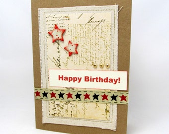 Rustic birthday card | Etsy