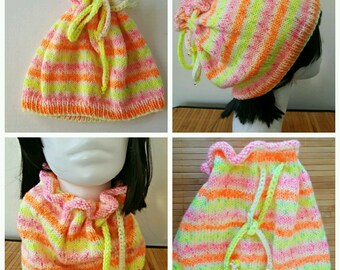 Knitted tube hat | Etsy