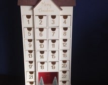 Unique wooden advent calendar related items | Etsy