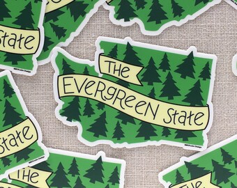 Washington sticker | Etsy