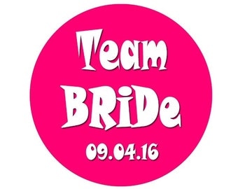 Personalised Team Bride and Groom Wedding by TheBadgeShackUK