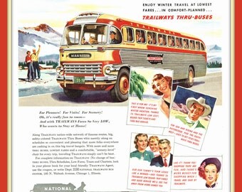 Trailways bus | Etsy