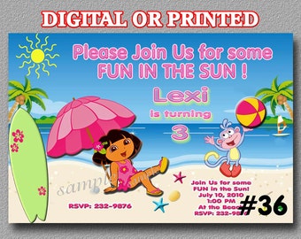 Unique dora pool party related items | Etsy