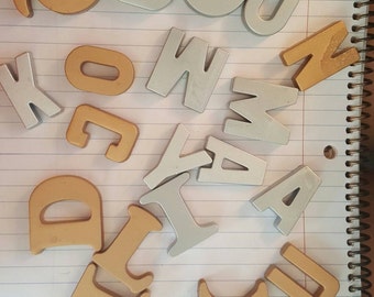 Alphabet magnets | Etsy