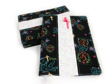 Fabric bible cover | Etsy