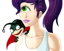 Unique futurama art related items | Etsy