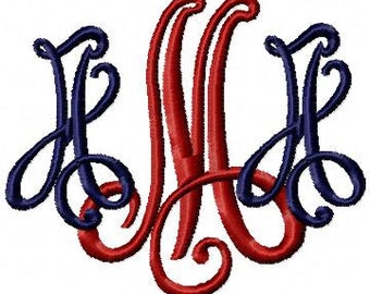 Victorian monogram | Etsy