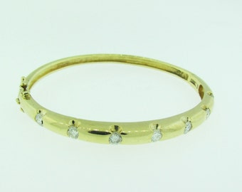 Vintage gold bangle | Etsy