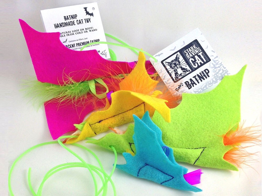 Baby Batnip Catnip Cat Toy by StarkRavingCat on Etsy