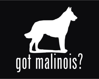 Malinois decal | Etsy