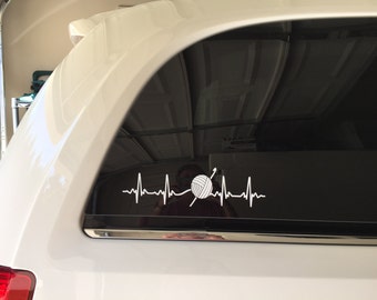 Ekg decal | Etsy