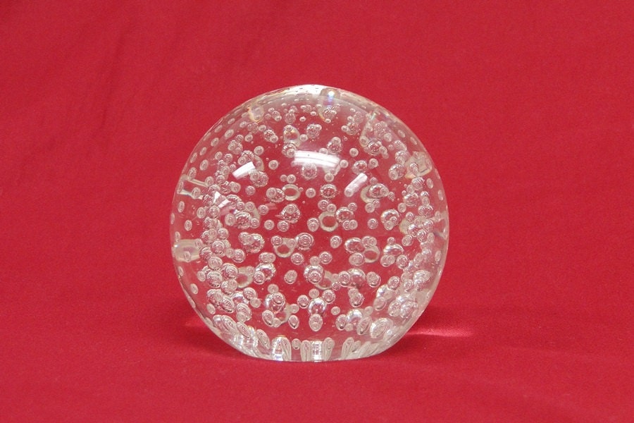 Art Glass Bubble Ball Paper Weight Desk Office Decor