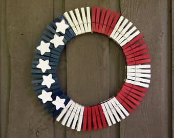 Clothespin wreath | Etsy