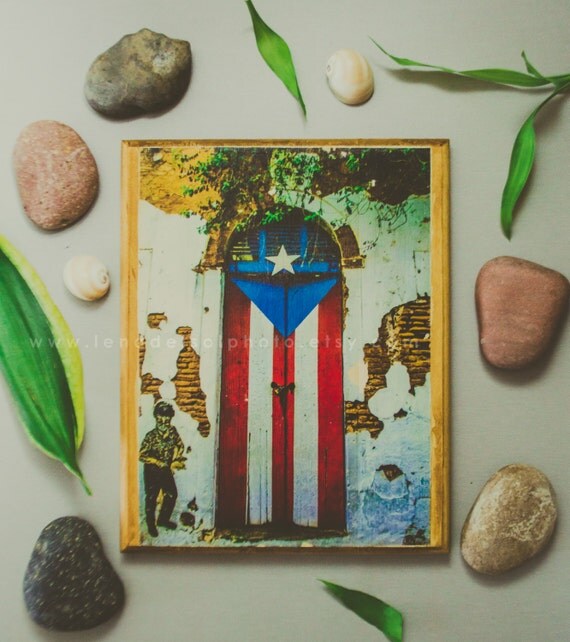 Puerto Rico prints on wood wall art art on wood holiday