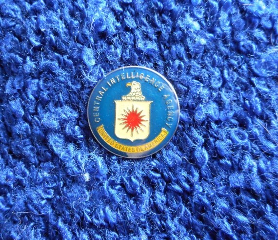 United States CIA Vintage 1980's Enamel Pin by RocketSlideInc