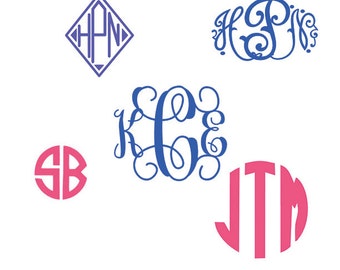 Natural Circle Monogram Font Download Free | semashow.com