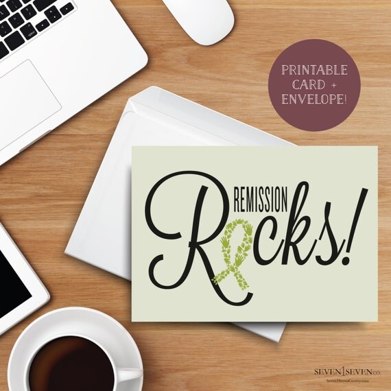 Remission Rocks PRINTABLE Greeting Card 5x7 Digital Art