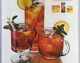 Vintage lipton tea | Etsy