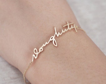 Unique signature bracelet related items | Etsy